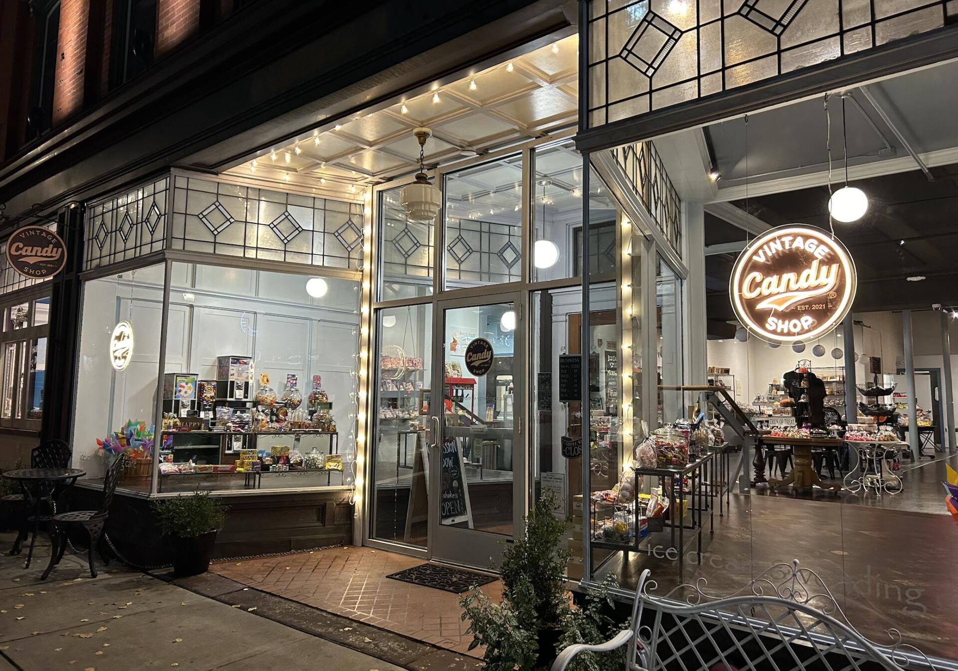Vintage Candy Shop's Concession Window Stay Open Late during the Mayor ...